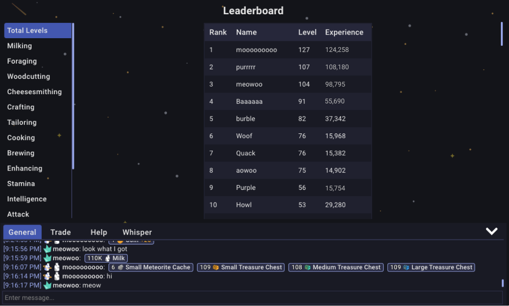 Milky Way Idle